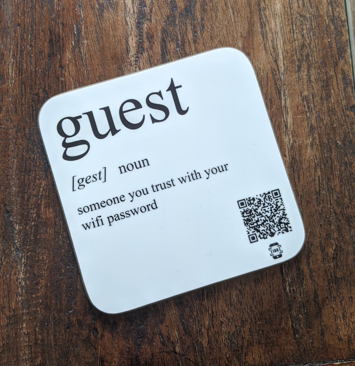 guest definition coaster – Where's Your WiFi